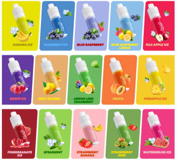 Allo Ultra 10K Puffs Hybrid Disposable (Replacement Pod + Battery Bund ...